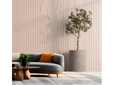 V-CUT Acoustic wall panel By ECOcero