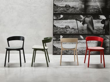 EDITH Chair with integrated cushion By TrabA' | design Massimo Broglio