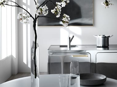 EGO MIRROR Custom mirror polished stainless steel kitchen By ABIMIS ...