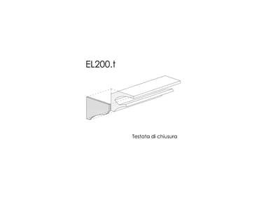 EL200 | Angular lighting profile Semi-inset Linear lighting profile By ...