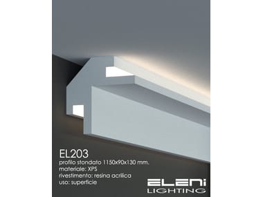 Semi-inset Linear lighting profile EL203 | Angular lighting profile By ...