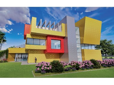 TERMOPARETI® EPICO Insulated metal panel for facade By ELCOM SYSTEM