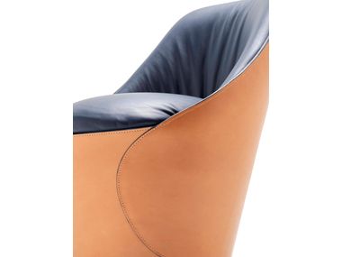 ELECTA Swivel tanned leather easy chair By Fasem | design Archirivolto ...