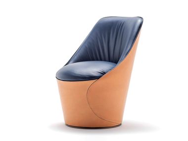 ELECTA Swivel tanned leather easy chair By Fasem | design Archirivolto ...