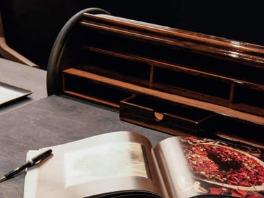 ELEMENTARE Oak secretary desk PC with drawers By Garbarino