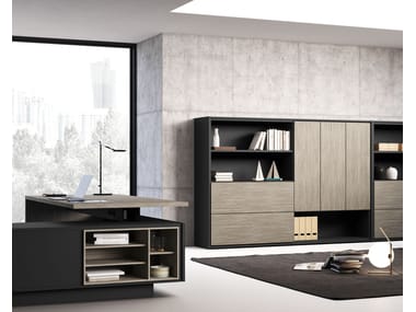 ELITE Office storage unit with hinged doors By Las Mobili | design ...