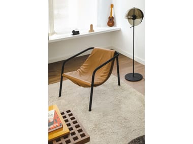 ELLE MINI | Easy chair Leather easy chair with armrests By Sancal ...
