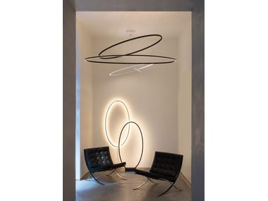 ELLISSE DOUBLE LED extruded aluminium pendant lamp By NEMO | design ...