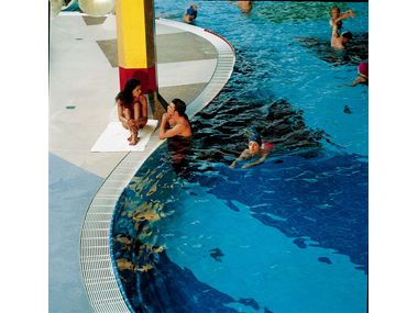 Swimming pool grate Drainage channel and part By EMCO