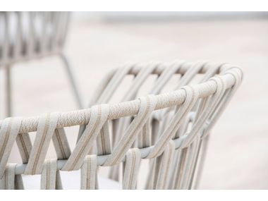 EMMA CROSS Powder coated aluminium garden chair with armrests By ...