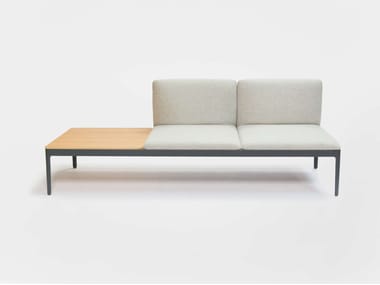 KUBIKA Modular fabric bench seating with back By ENEA | design Estudi ...