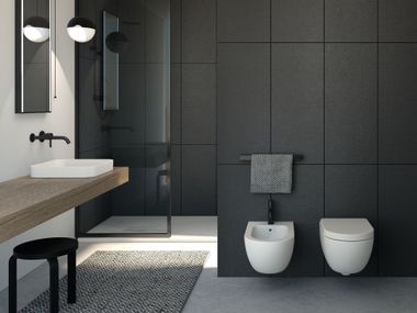 ENJOY Wall-hung back to wall ceramic bidet with overflow By Ceramica ...