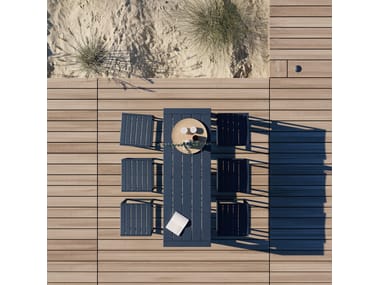 EOS Rectangular powder coated aluminium high table By Case | design ...