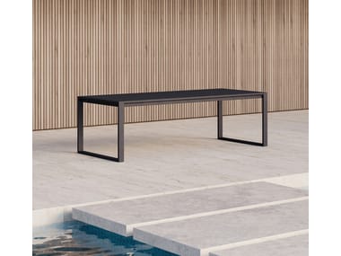 EOS Mesa rectangular de aluminio revestido de polvo By Case