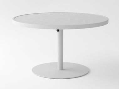 EOS Round powder coated aluminium table By Case | design Matthew Hilton