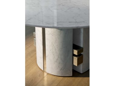 ERCOLE Round marble dining table By Capital Collection | design ...