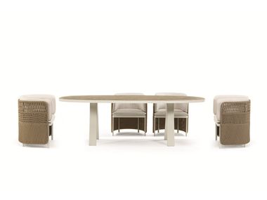 ESEDRA Upholstered garden chair with armrests By Ethimo | design Luca ...