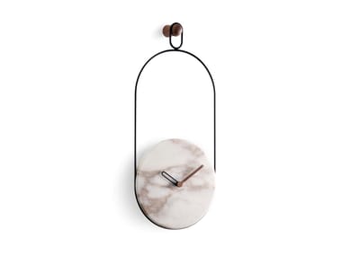 ESLABON Wall-mounted Calacatta Oro marble clock By nomon | design ...