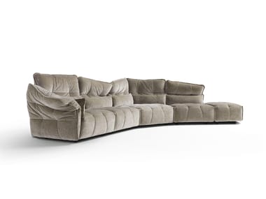 Sectional velvet sofa EVER By Max Divani