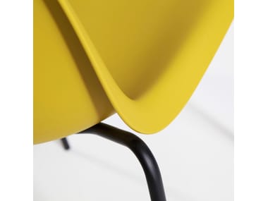 EVERY | High stool High polypropylene stool with back By grado design ...