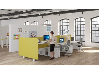 Height-adjustable office desk with electric motion EVOLUTION Evo ...