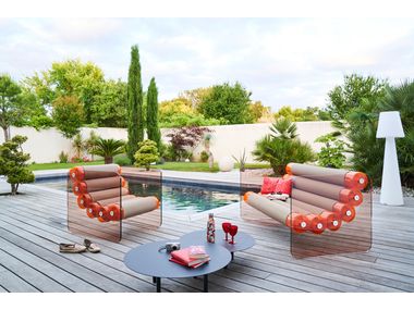 EXCLUSIVE MW 02 PMMA - BRONZE Armchair with armrests By Mojow | design ...