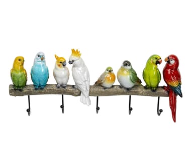 EXOTIC BIRDS Wall-mounted resin coat rack By KARE Design