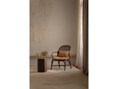 FRAMES Rattan easy chair with armrests By EXPORMIM | design Jaime Hayon