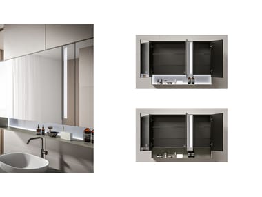 MIRROR WITH HINGED DOOR CONTAINER Miroir By Edoné by Agorà