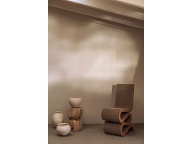 LIN PLÂTRÉ - LIN MÉTALLISÉ Tejido ignífugo liso de lino By Élitis