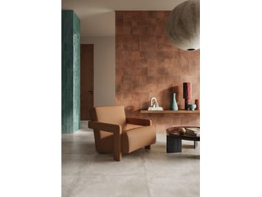FORME TERRACOTTA Porcelain stoneware wall tiles with terracotta effect ...