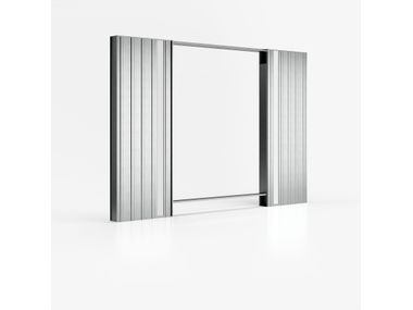 LUMINOX single Sliding counter frame with electrical boxes By Ermetika