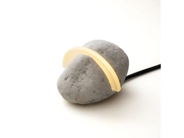 RAY© LED natural stone floor lamp By Essenze di Luce