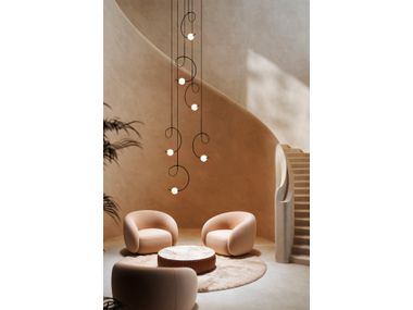LOOP LED glass pendant lamp By Estiluz