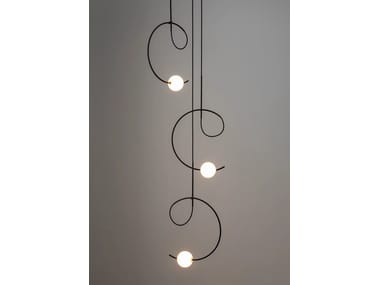 LOOP LED glass pendant lamp By Estiluz