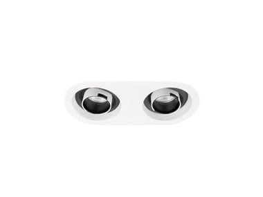 DARK TILT MINI TRIMLESS x2 Recessed LED adjustable aluminium spotlight ...