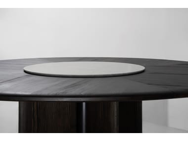 FAIFO Round fir table with Lazy Susan By District Eight