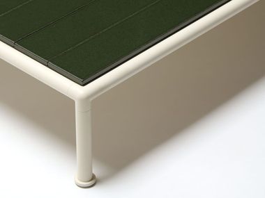 ROÈ Modular low lava stone garden side table By FAST