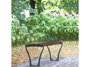 FESTONE Backless wooden Bench By GHM-ECLATEC
