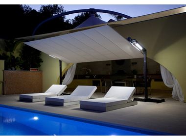FLEXY Parasol orientable rectangulaire en aluminium By FIM
