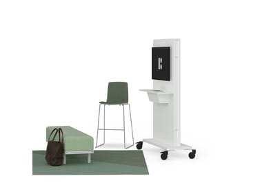 FLIPPER Steel multimedia display stand By Bralco