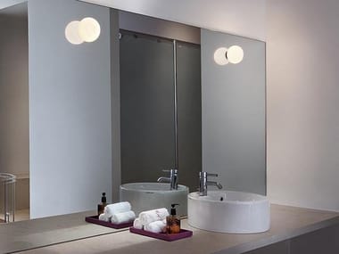 FLOS - MINI GLO-BALL CW MIRROR Opal glass Mirror lamp By In Stock ...