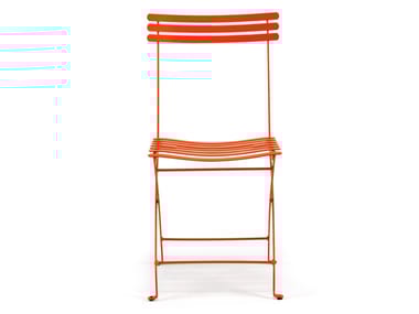 FLOWER Folding iron garden chair By Ethimo