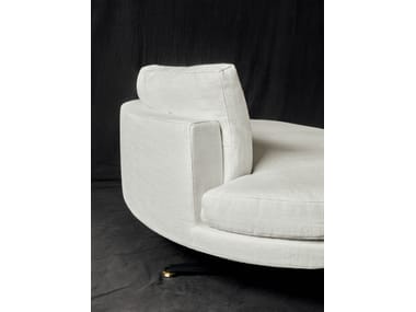 FLOYD-HI Fabric bench with back By Living Divani | design Piero Lissoni