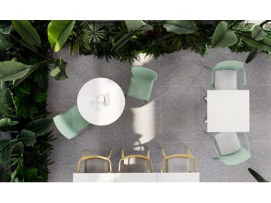 FLUIT Stackable polypropylene garden chair with armrests By ACTIU | design Archirivolto - Pocci ...