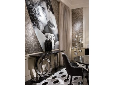 FLUXUS Marble console table By Sicis | design Massimiliano Raggi