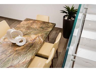FOREST | Table Rectangular Rain Forest marble table By Luxury Stone Italia