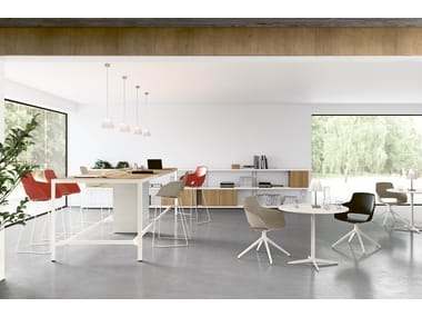 Rectangular meeting table FRAME EVO + MEETING By Sinetica