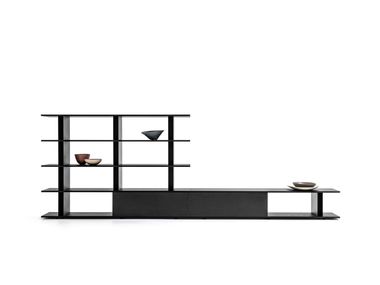 FRAME-SHIFT Open sectional wood veneer bookcase By Moroso | design ...