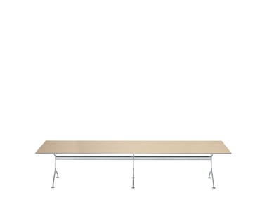 Rectangular wood veneer table FRAMETABLE 295XL - 496_295XL By Alias design Alberto Meda